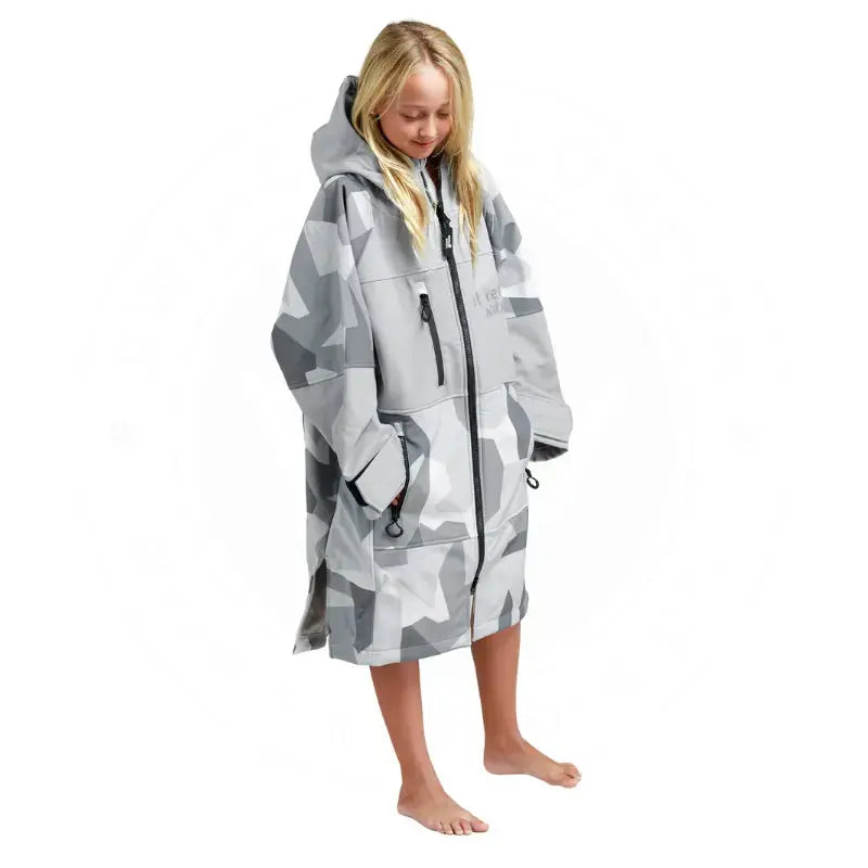 Kids Pool Swimming Robe | Arctic Camo Unisex Soft Shell Robe – Swimcore
