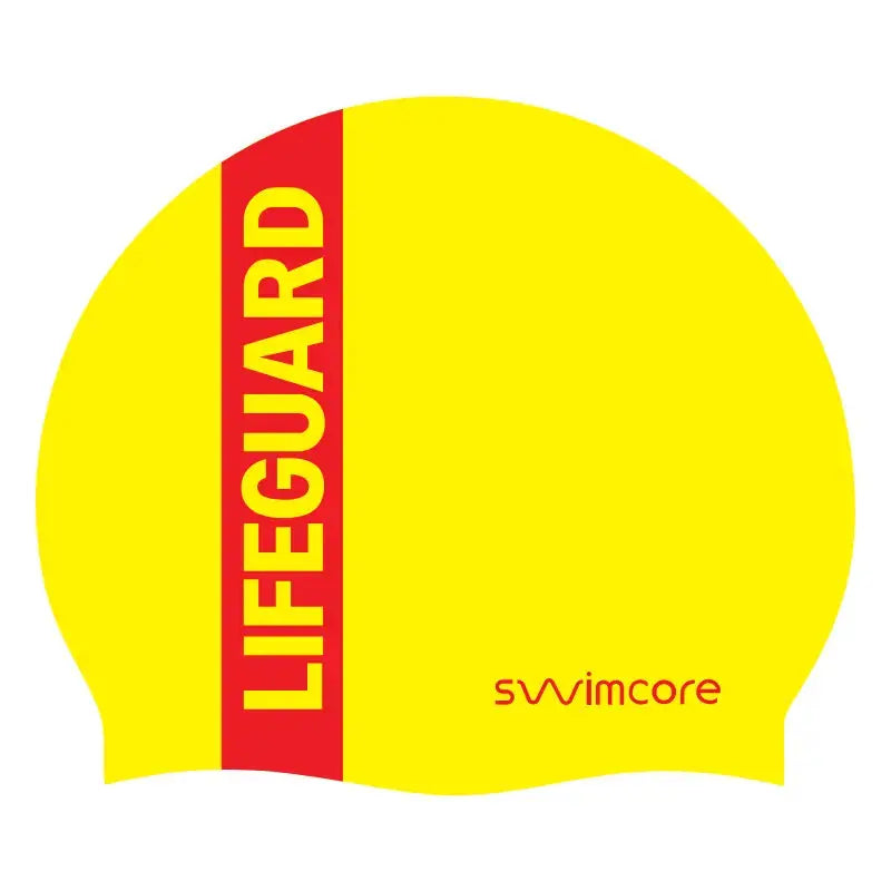 Lifeguard Silicon Swim Cap | Lifeguard Training Swim Hat – Swimcore