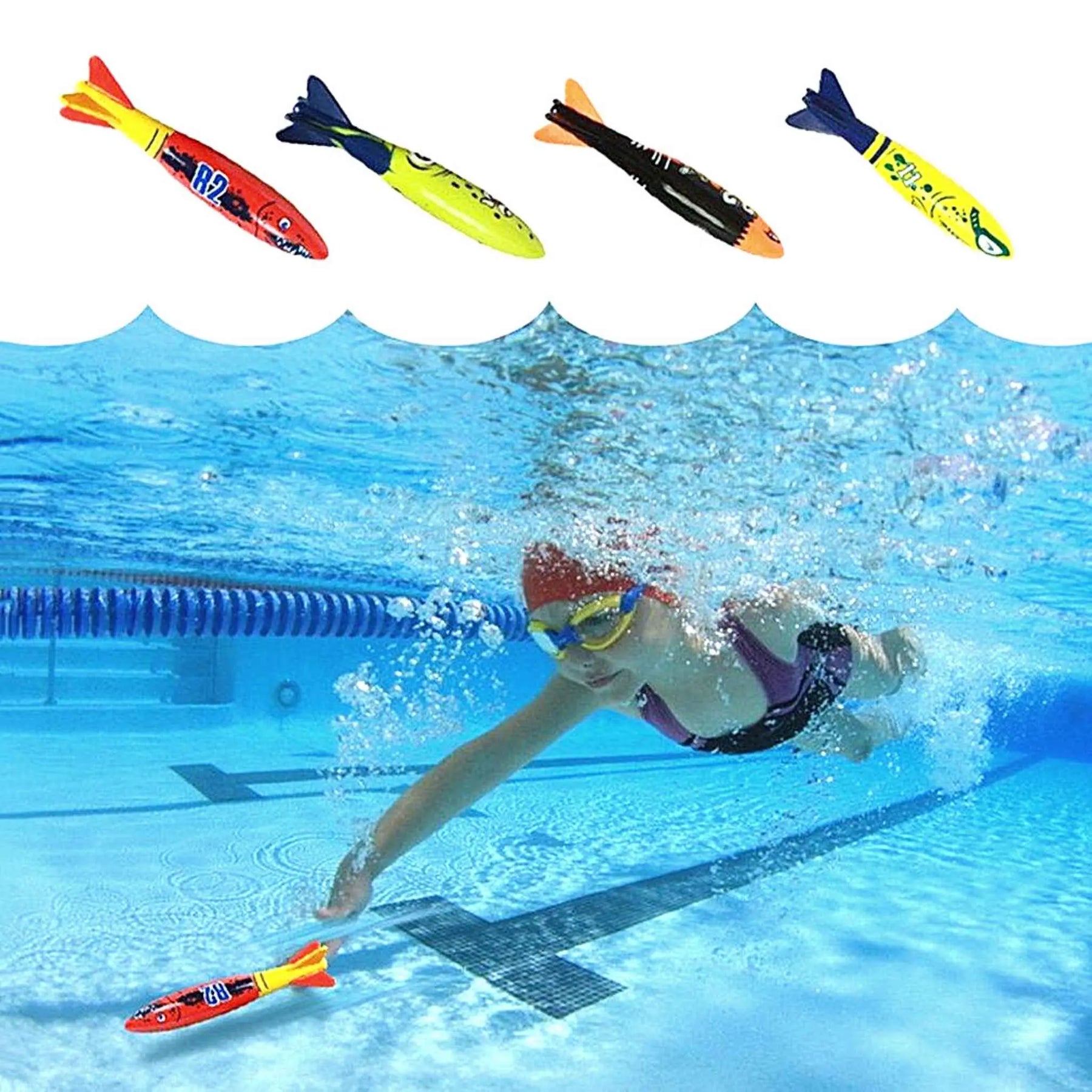 Children Torpedo Swimming Toys | Diving Swim Torpedo Kids – Swimcore