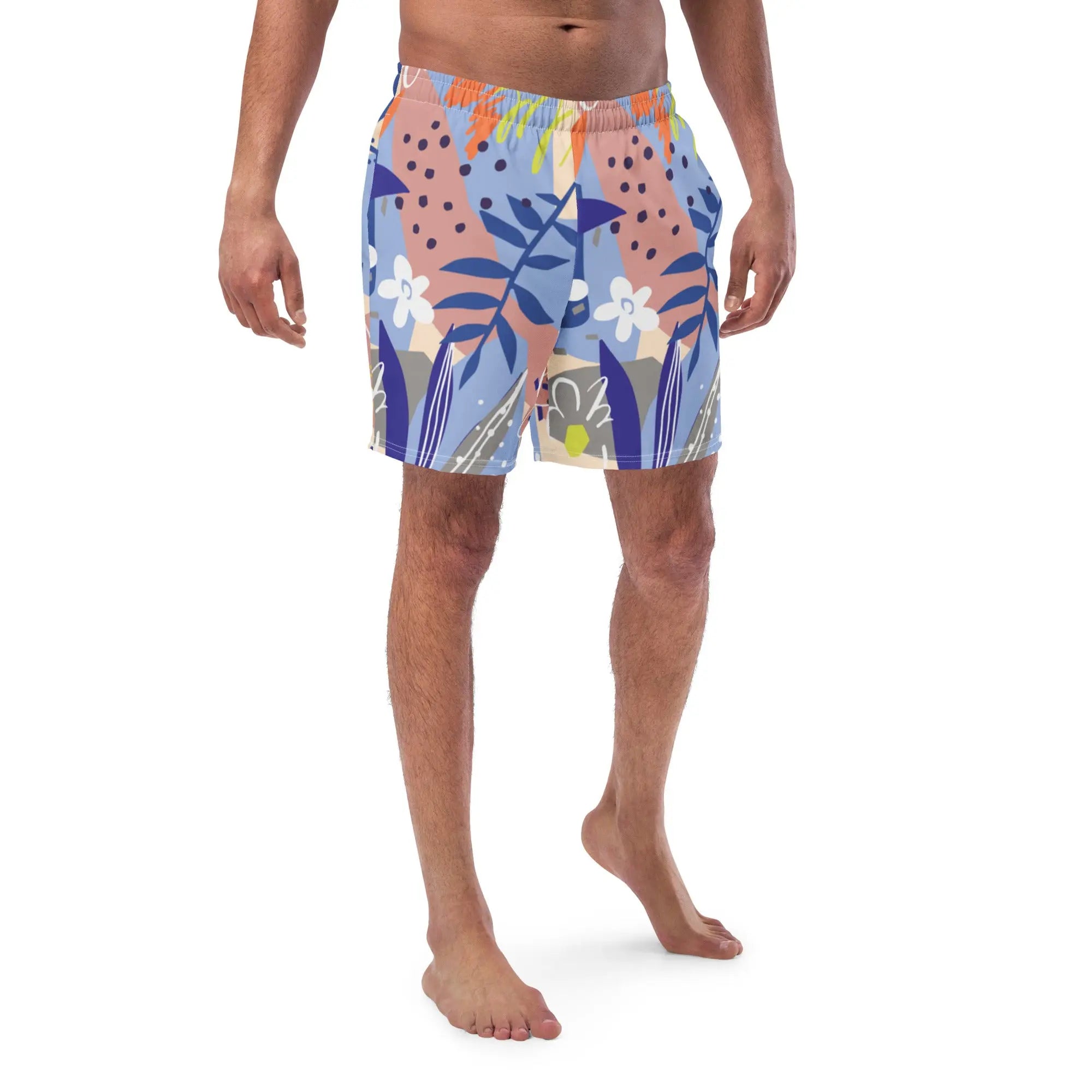 Men Swimming Shorts Design | Flowers Design Man Swimsuit – Swimcore
